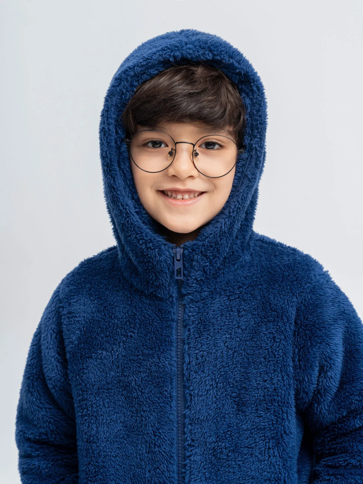 Áo Khoác Giả Lông Cừu Kid Có Mũ | YODY