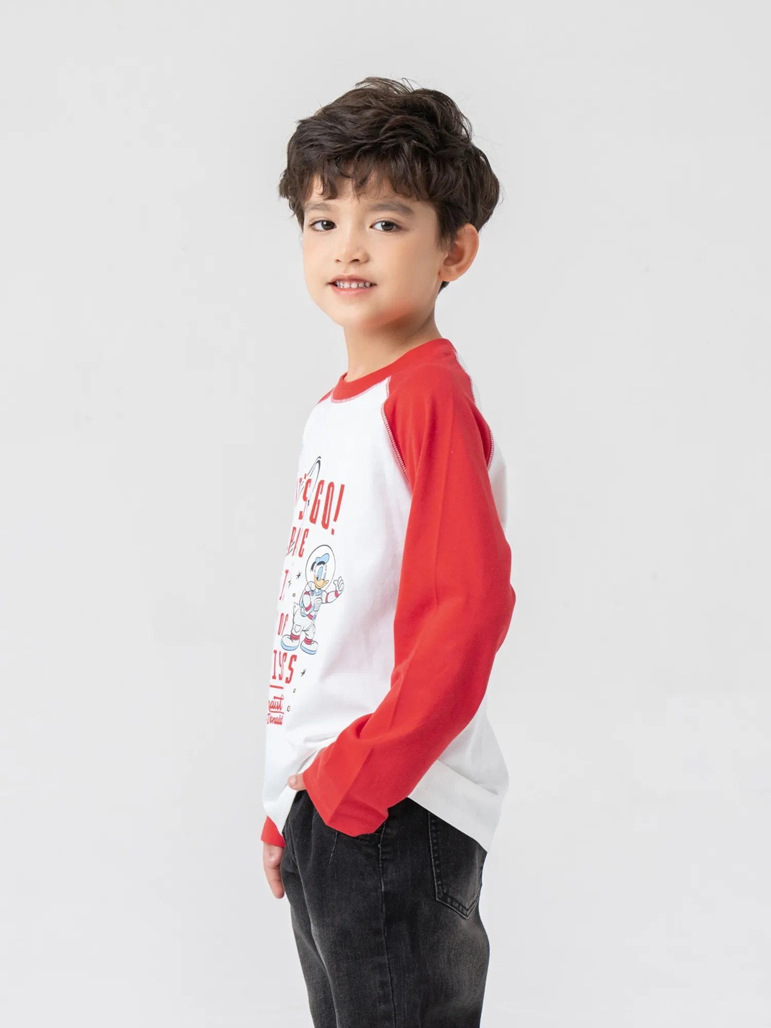 Áo Dài Tay Kid Zeclang Hình In Mickey Trước Ngực | YODY