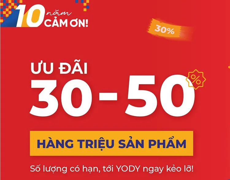 Khuyến Mãi Tưng Bừng Tại YODY - Săn Sale Các Deal Giá Hời Nhất