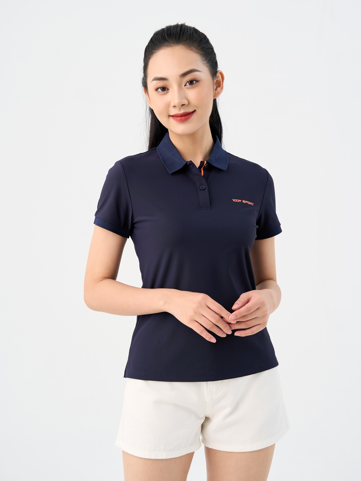 Polo Nữ Yody Sport Phối Nẹp | YODY