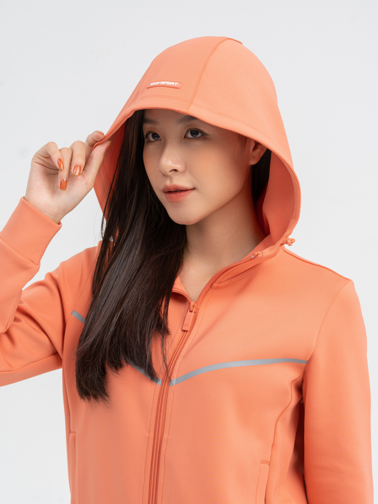 Bộ Đồ Thể Thao Nữ Nỉ Có Mũ In Logo | YODY