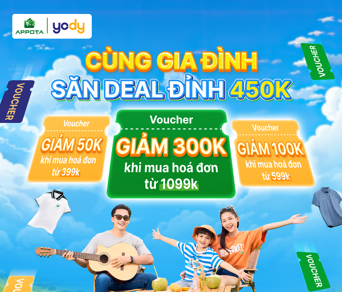 YODY x Ví APPOTA - SĂN DEAL ĐỈNH TỚI 450K | Yody