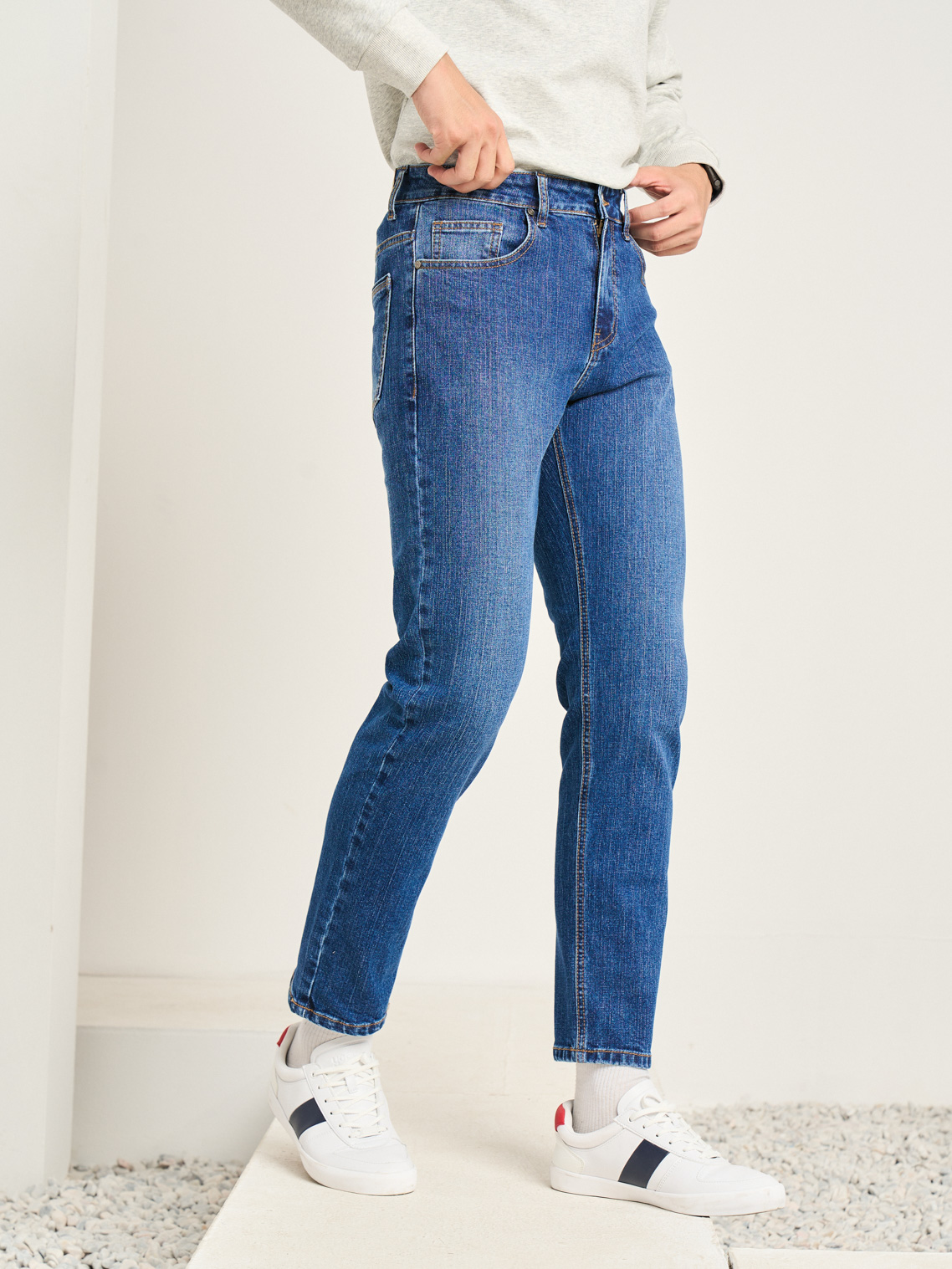 Quần Jeans Nam Slimfit Cotton Usa 79 | YODY