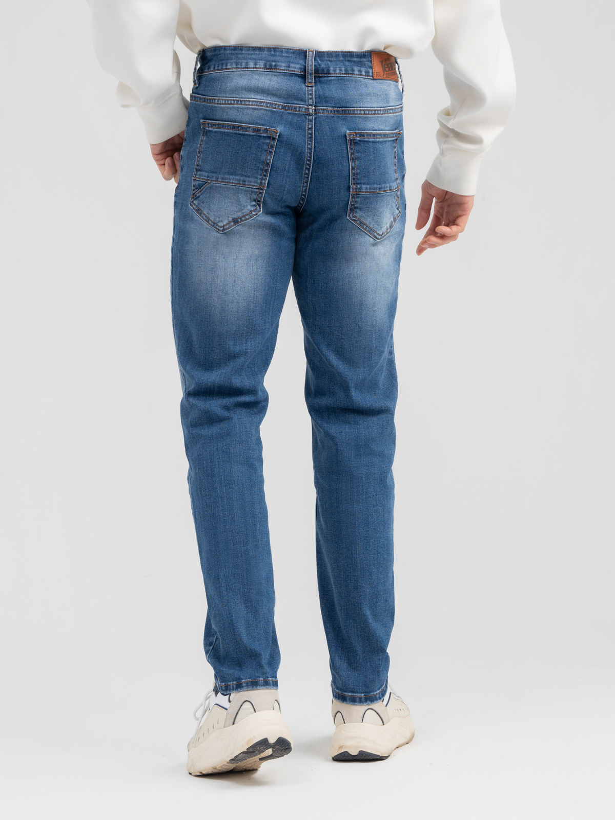 Quần Jeans Nam Slim Fit Ống Côn Coolmax | YODY